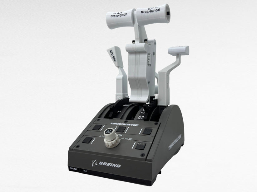 Boeing 737 Combined White Throttle Levers Addons for Thrustmaster TCA ...