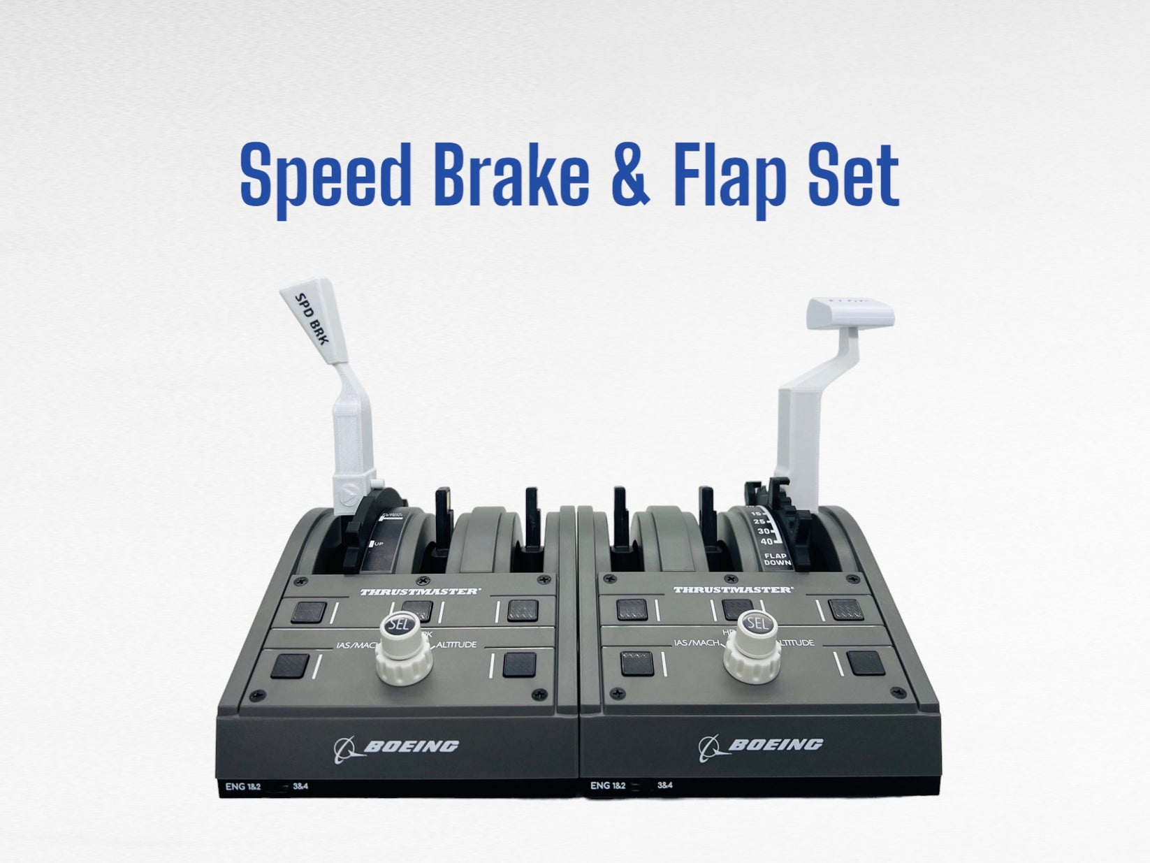 Boeing 737 Throttle Lever Addons for Thrustmaster TCA Quadrant Boeing ...