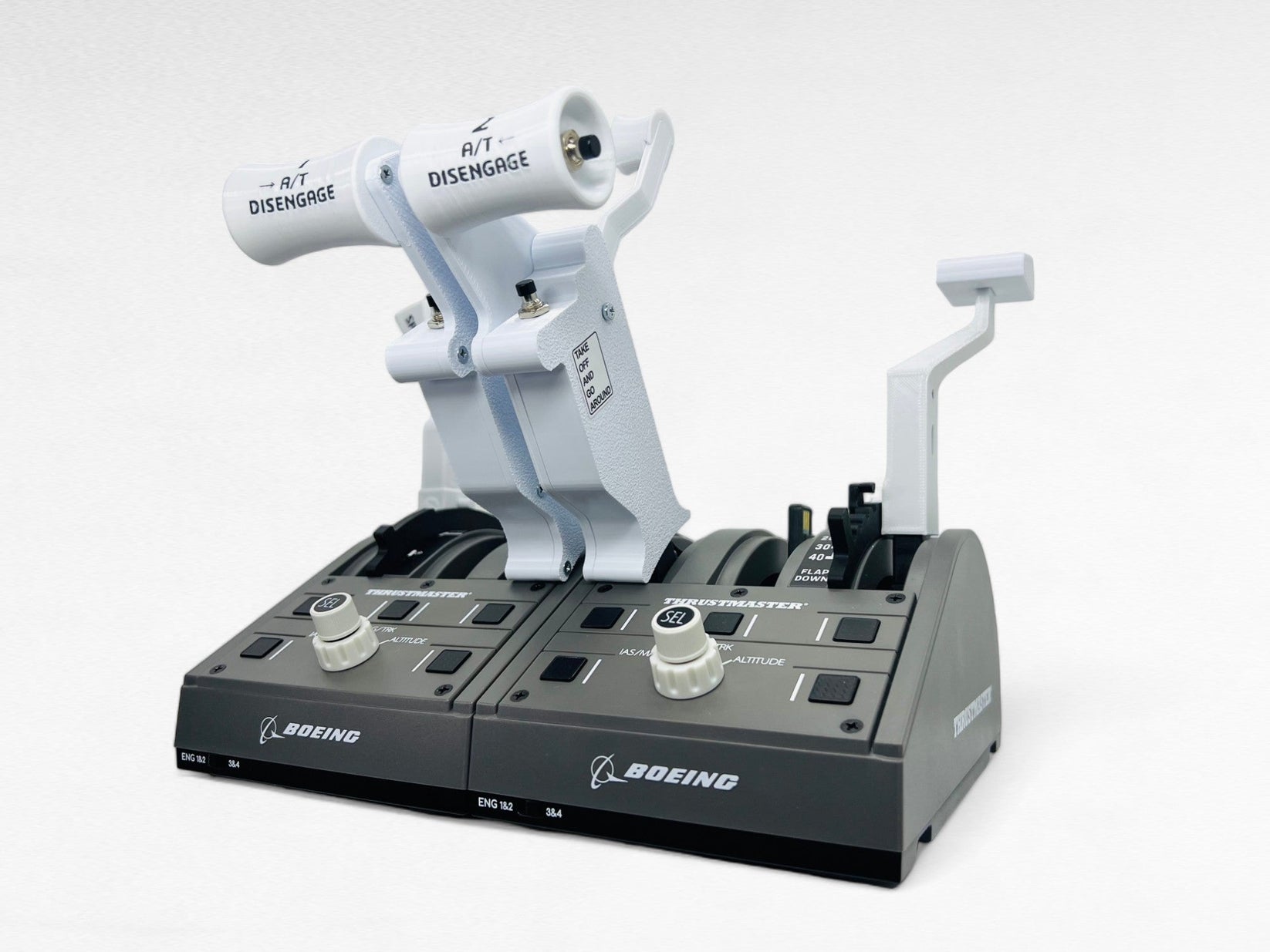 Boeing 737 Throttle Lever Addons for Thrustmaster TCA Quadrant Boeing ...